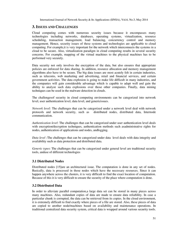 Security issues associated with big data in cloud computing | PDF