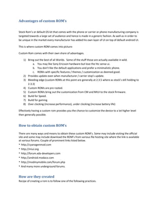 Security Issues in Android Custom Rom - Whitepaper | PDF | Operating Systems | Computer Software ...