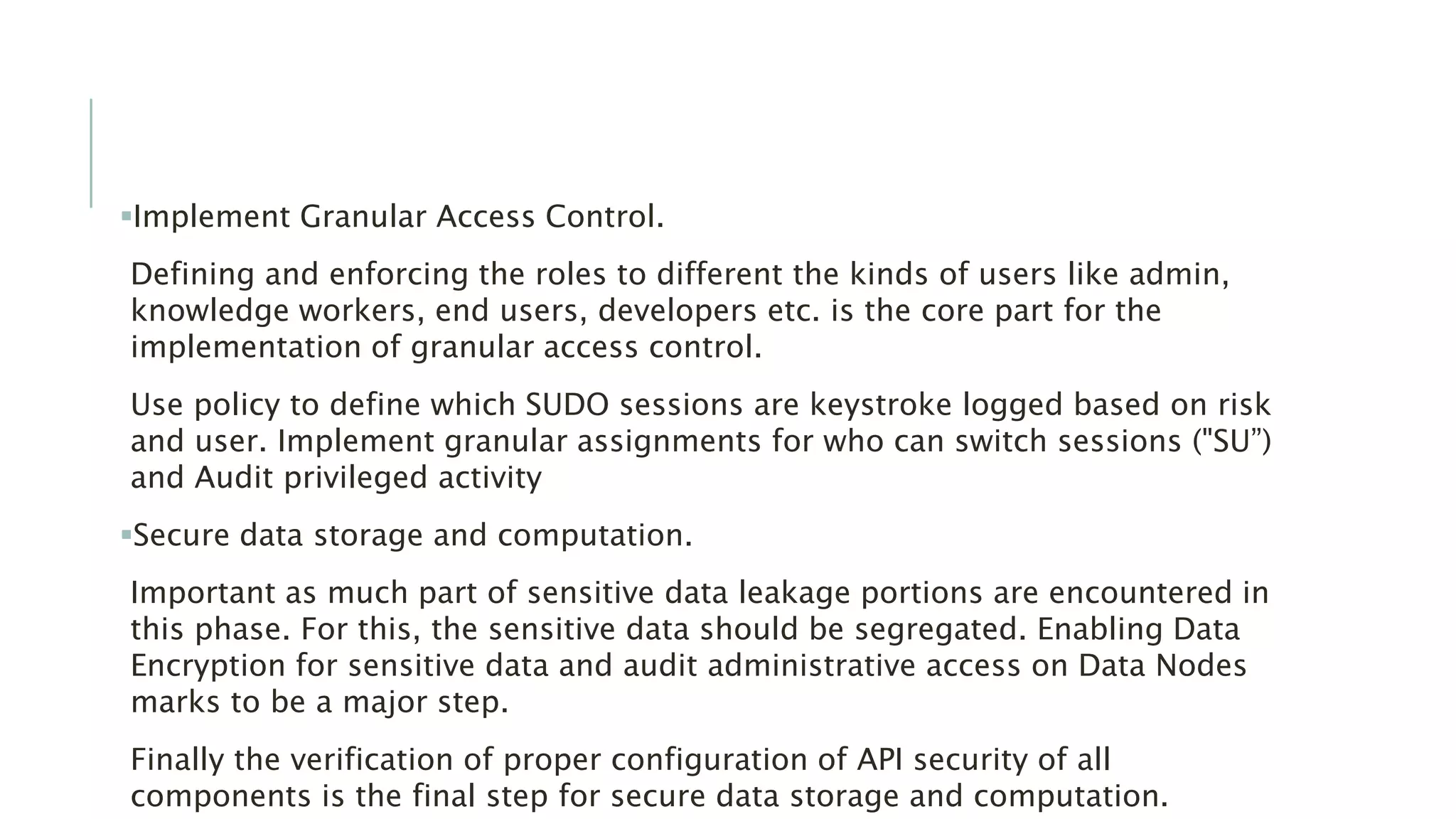 Security issues in big data | PPTX