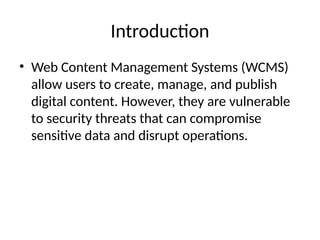 Web Content Management Systems (WCMS) fa | PPTX