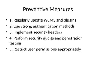 Web Content Management Systems (WCMS) fa | PPTX