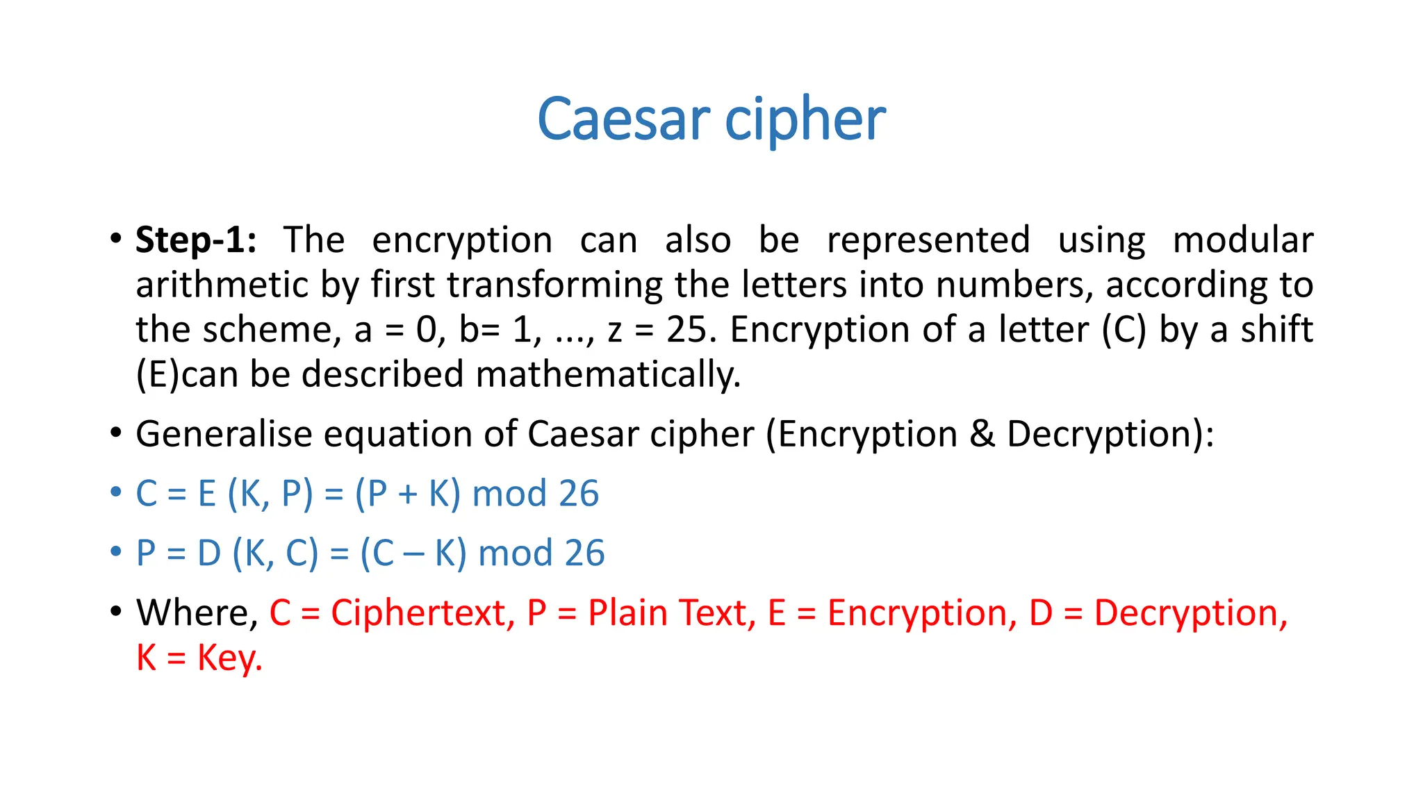 security Symmetric Key Cryptography Substitution Cipher, Transposition ... security Symmetric Key Cryptography Substitution Cipher, Transposition ...