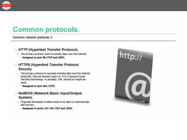 Security+ Lesson 01 Topic 05 - Common Network Protocols.pptx