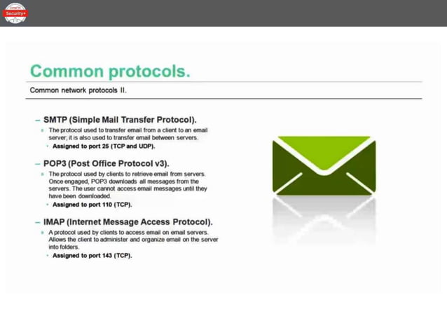 Security+ Lesson 01 Topic 05 - Common Network Protocols.pptx