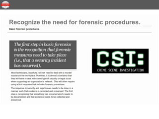 Security+ Lesson 01 Topic 10 - Basic Forensic Procedures.pptx