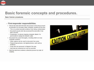 Security+ Lesson 01 Topic 10 - Basic Forensic Procedures.pptx