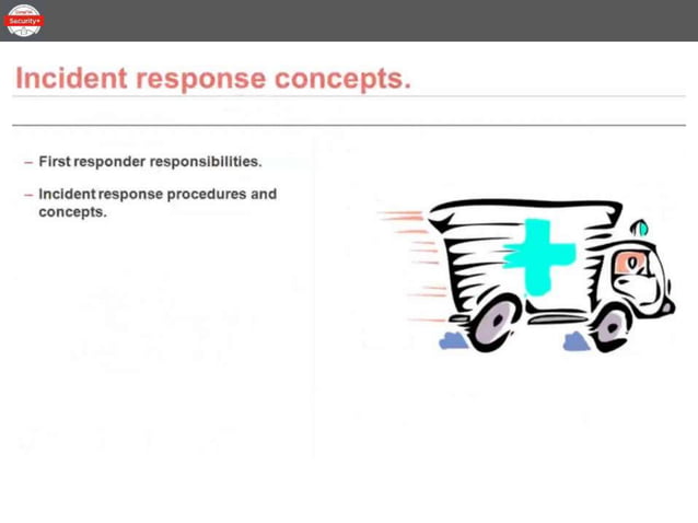 Security+ Lesson 01 Topic 11 - Incident Response Concepts.pptx