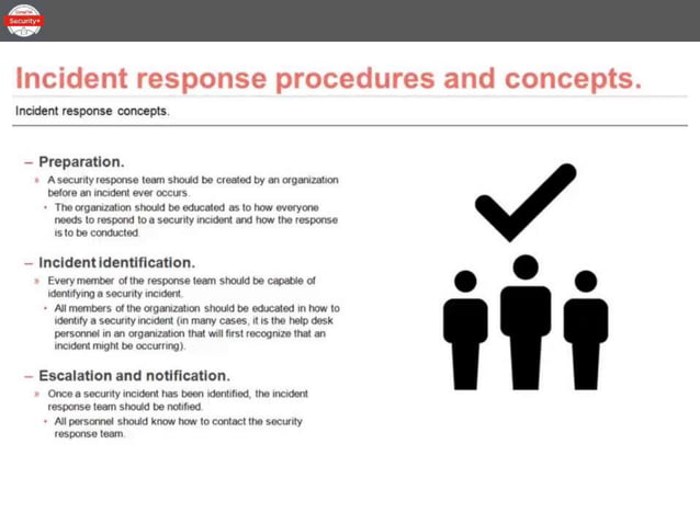 Security+ Lesson 01 Topic 11 - Incident Response Concepts.pptx