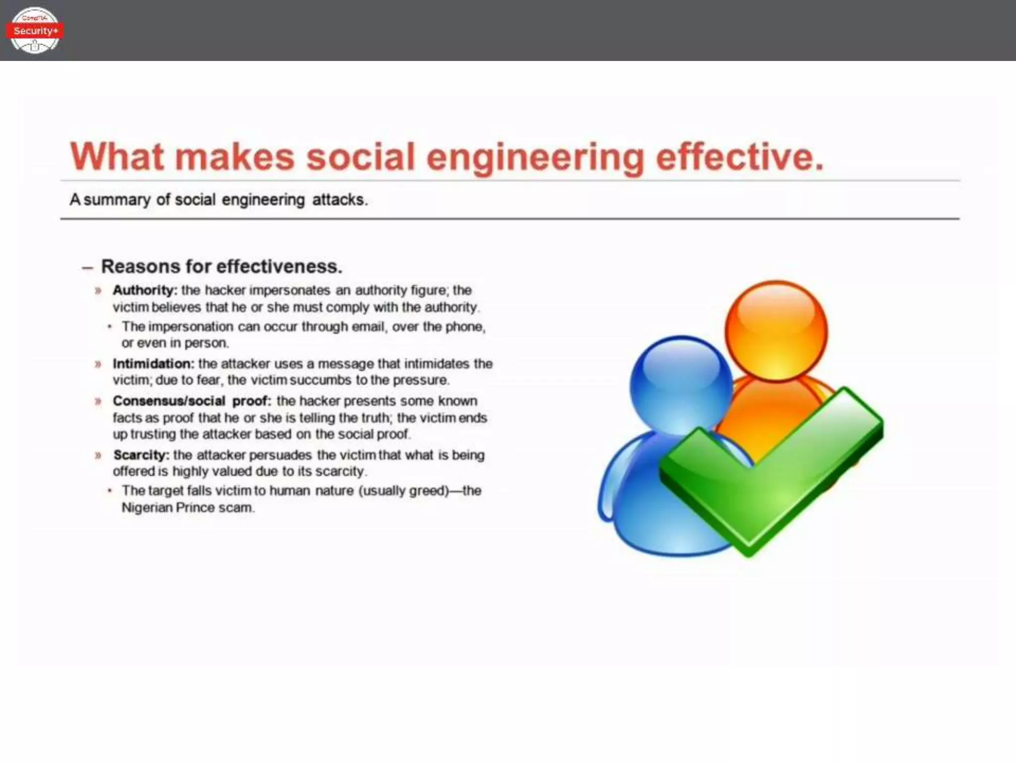 Security+ Lesson 01 Topic 19 - Summary of Social Engineering Attacks.pptx
