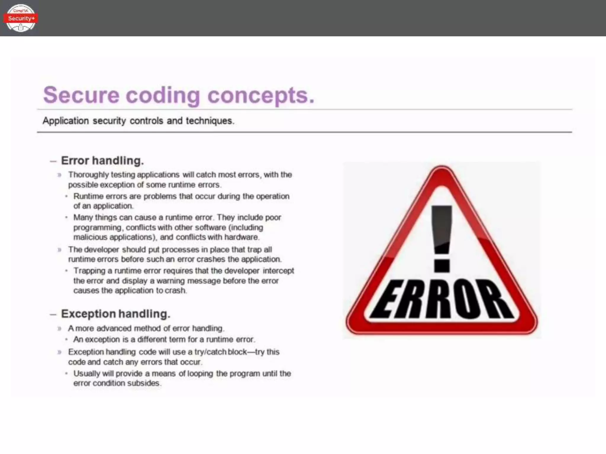 Security+ Lesson 01 Topic 25 - Application Security Controls and Techniques.pptx