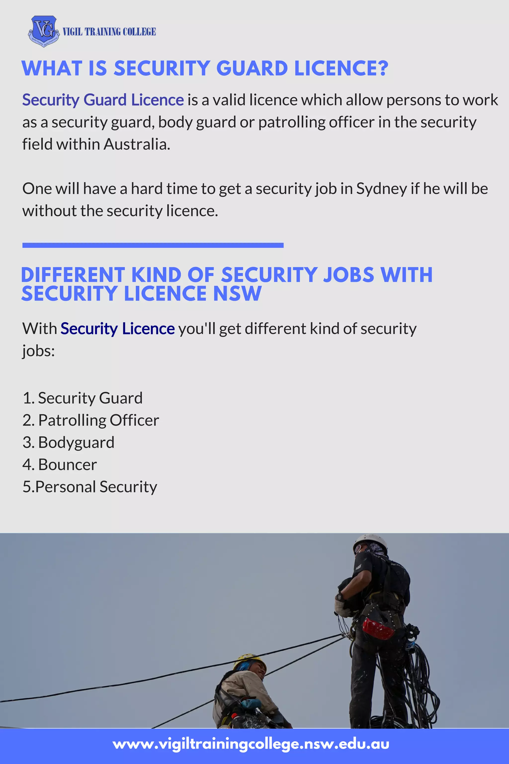 Security Licence NSW | PDF
