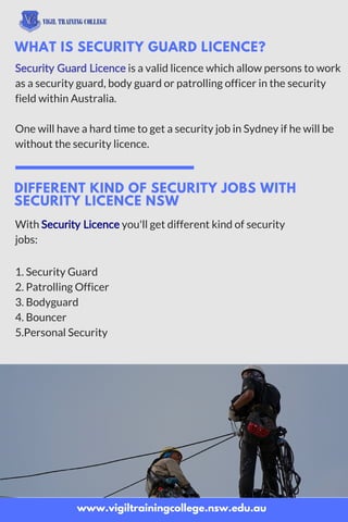 Security Licence NSW | PDF | Vocational Training | Careers