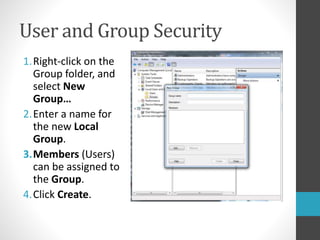 Security Management | System Administration | PPTX