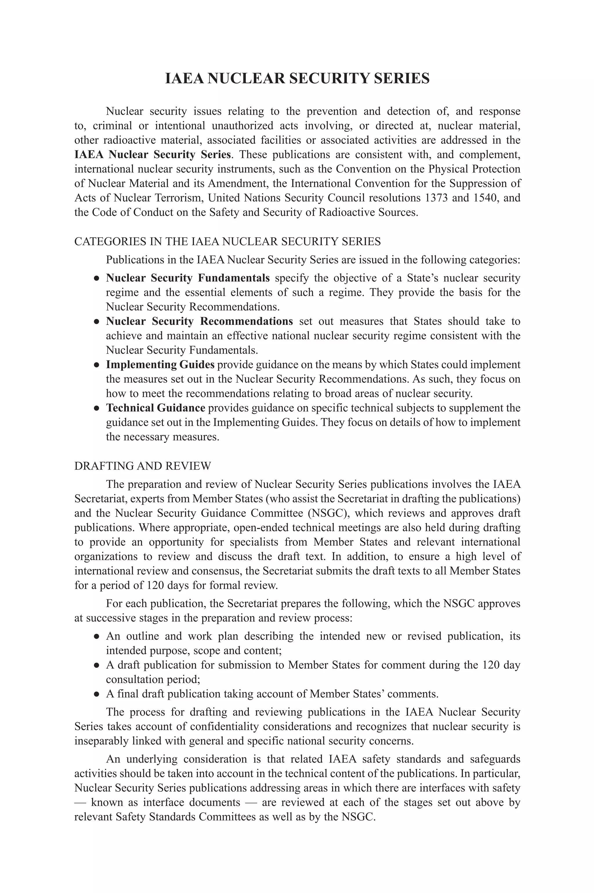 Security Management of Radioactive Material in Use and Storage and of Associated Facilities | PDF