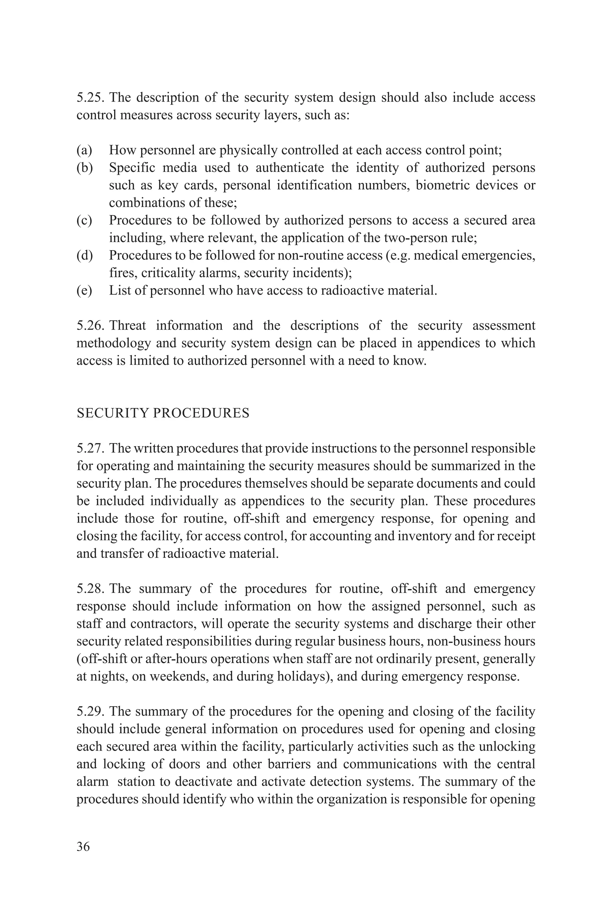 Security Management of Radioactive Material in Use and Storage and of ...