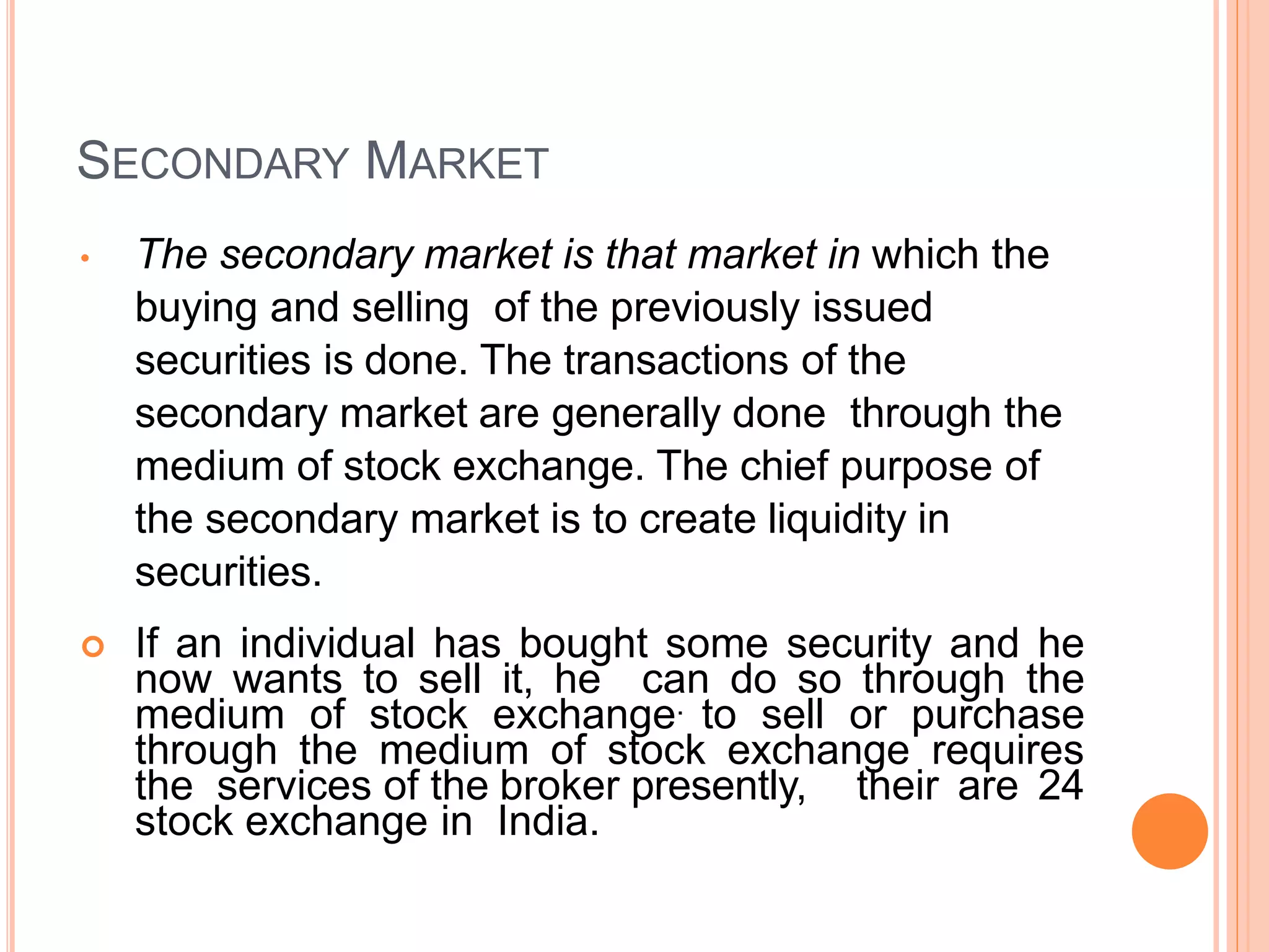 Security market | PPTX