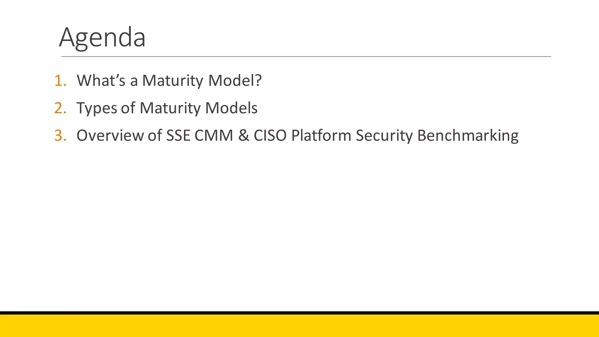 Security Maturity Models. | PDF