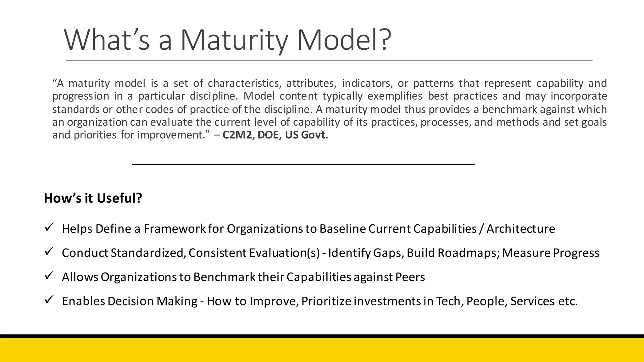 Security Maturity Models. | PDF