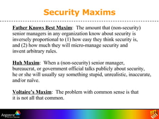 Security Maxim | PPT