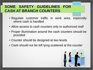 Security measures for cash remittance | ODP