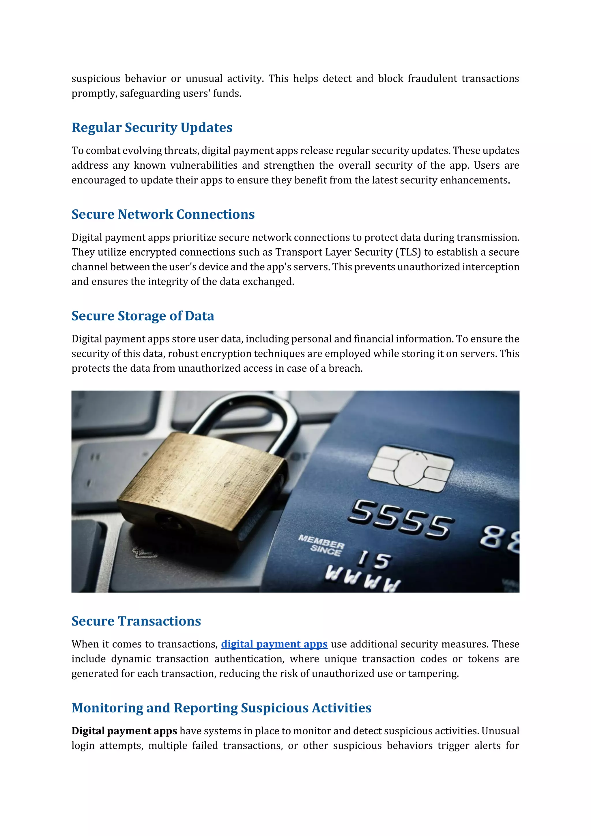 Security Measures in Digital Payment Apps: Keeping Your Money Safe | PDF
