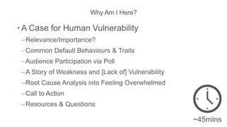 Lessons on Human Vulnerability within InfoSec/Cyber | PPTX