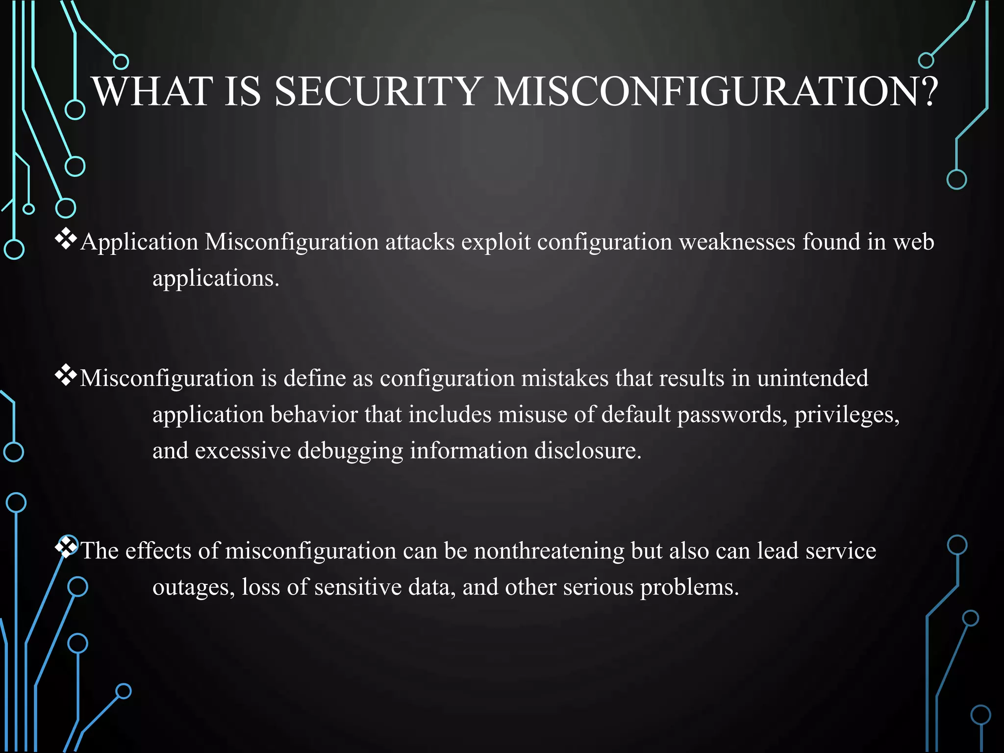 Security misconfiguration | PPTX