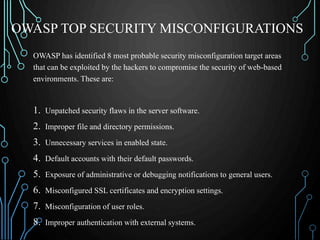 Security misconfiguration | PPTX