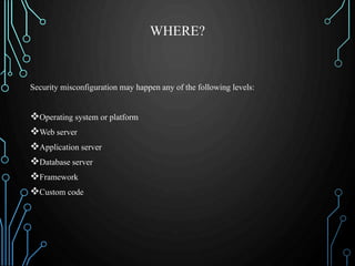Security misconfiguration | PPTX