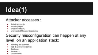 A5-Security misconfiguration-OWASP 2013 | PPT