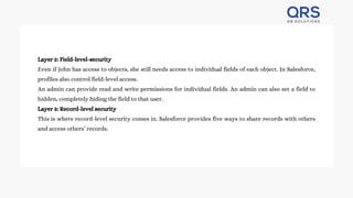 Security Model in Salesforce | QR Solutions | PDF | Databases ...