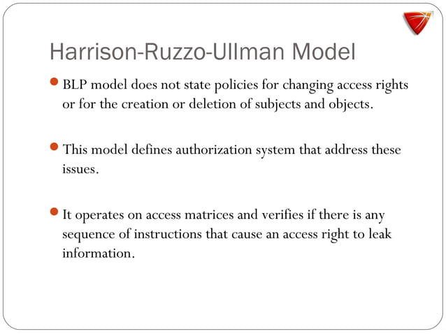 Security models | PPT | Operating Systems | Computer Software and ...