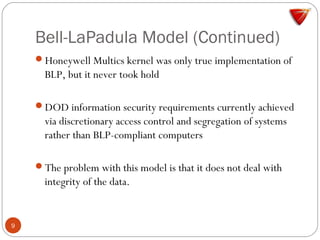 Security models | PPT | Operating Systems | Computer Software and ...