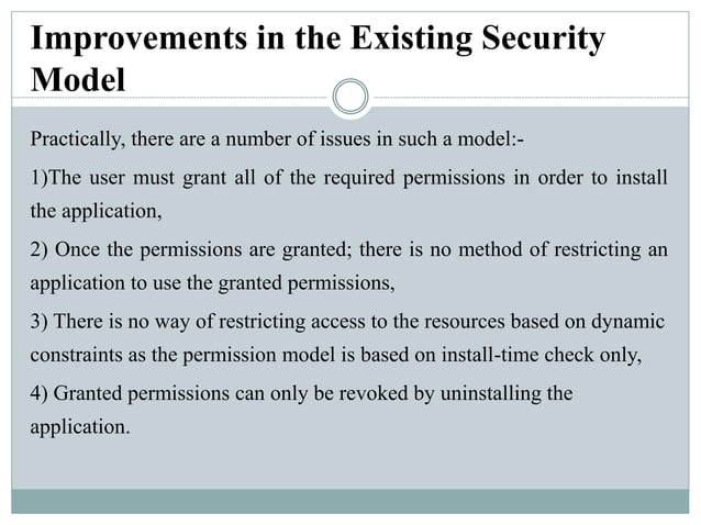 Security models of modern mobile systems | PPT