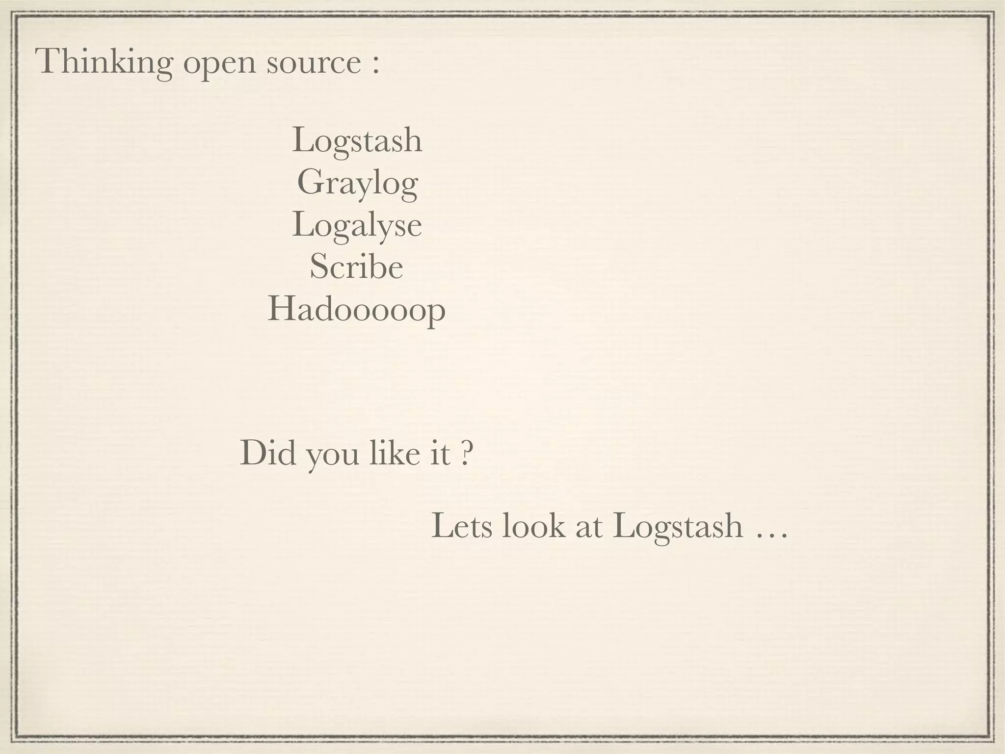 Security Monitoring Log Management Describe Logstashkibanaelastic