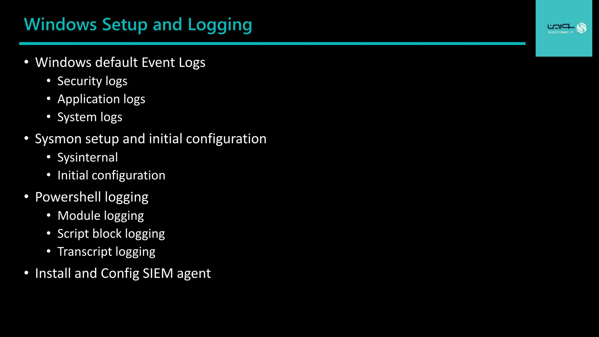 Security Monitoring Course - Ali Ahangari | PDF