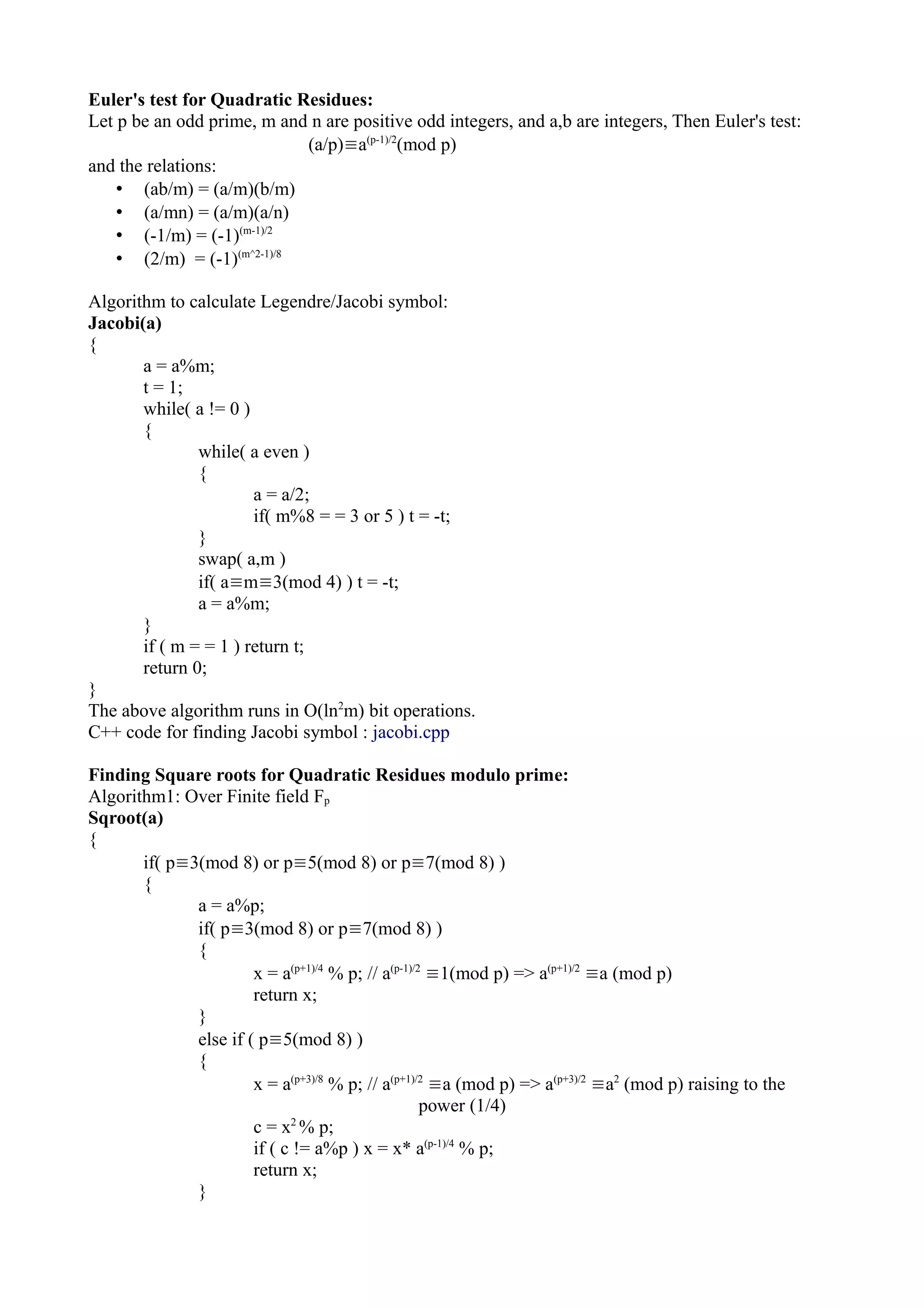Number Theory for Security | PDF