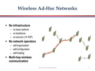 Security of ad hoc networks | PPTX
