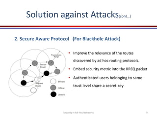 Security of ad hoc networks | PPTX