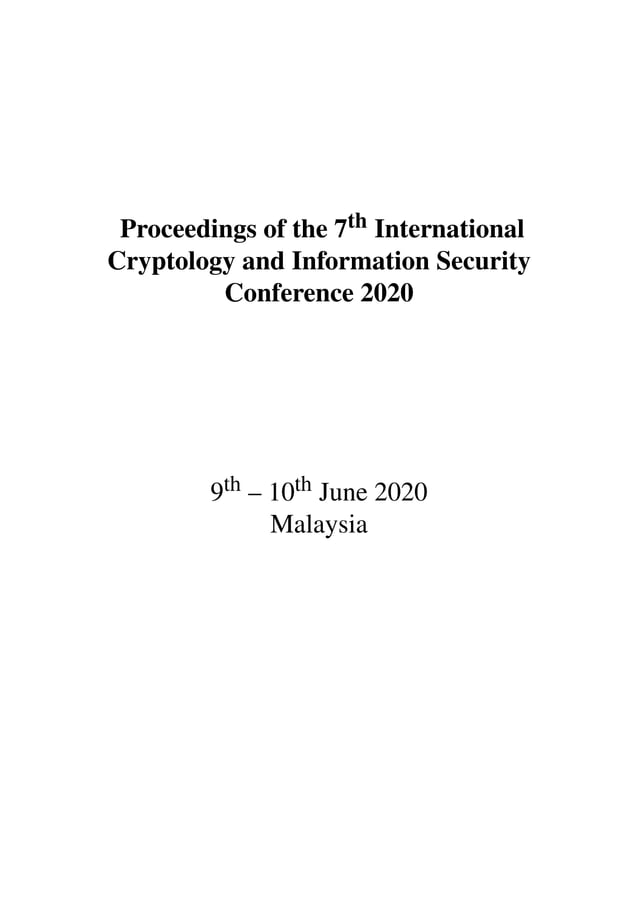 Security of rabin p key encapsulation mechanism | PDF