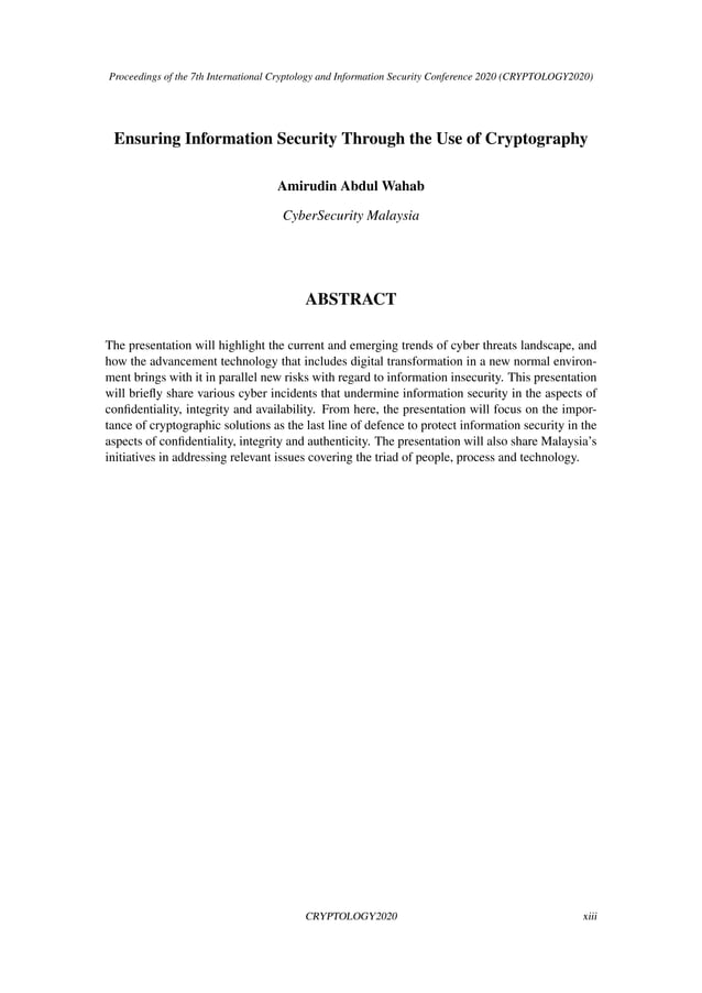 Security of rabin p key encapsulation mechanism | PDF
