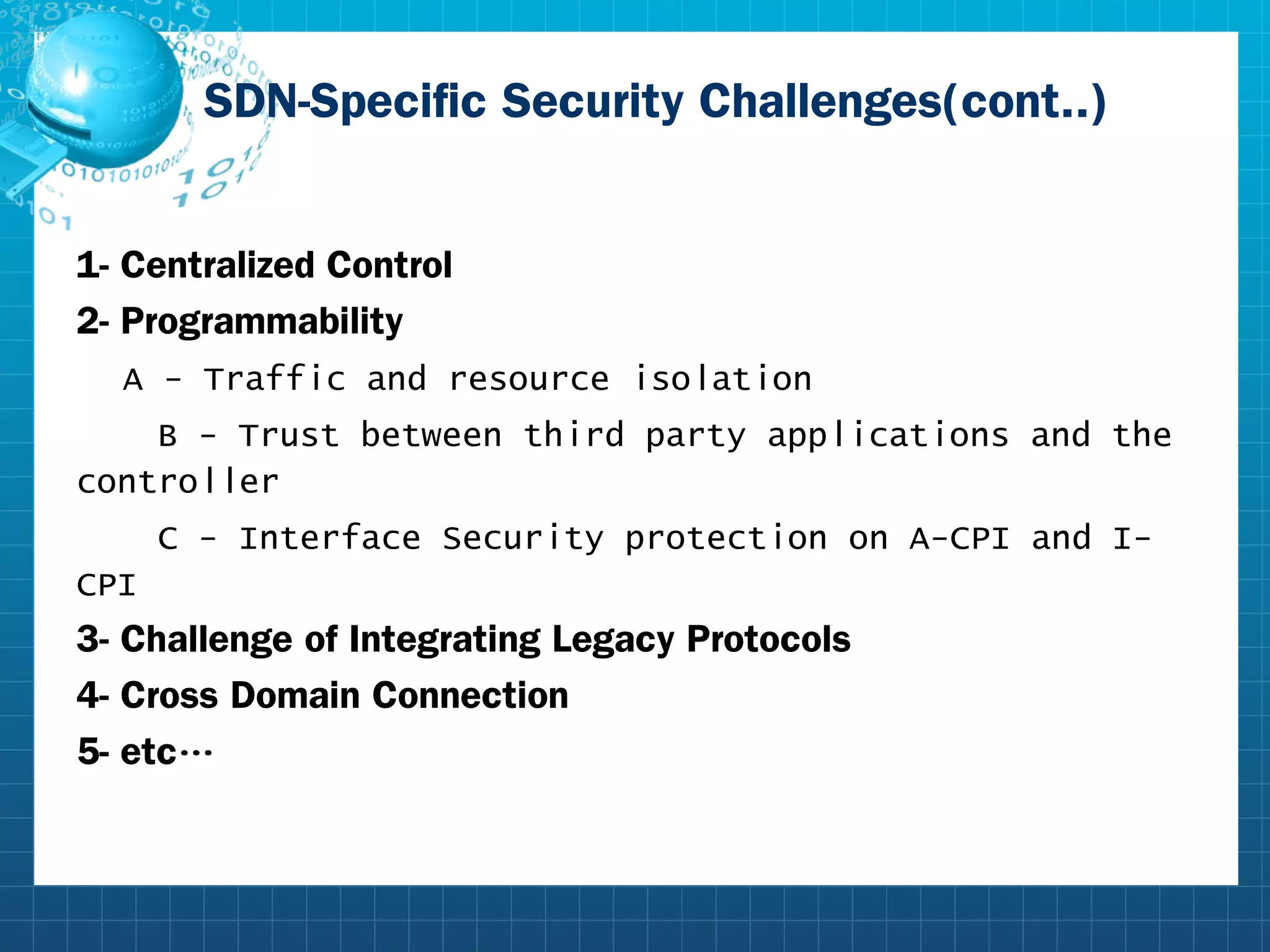 Security of software defined networking (sdn) and cognitive radio ...