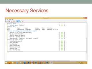 Security onion (agent-manager Registration NSM Tools) | PPT