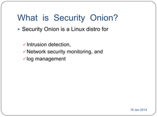 Security Onion - Part 1 | PPT