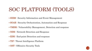 Security operation center (SOC) | PPTX