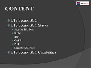 LTS Secure intelligence driven security operation center | PDF