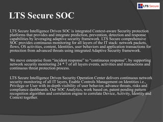LTS Secure intelligence driven security operation center | PDF