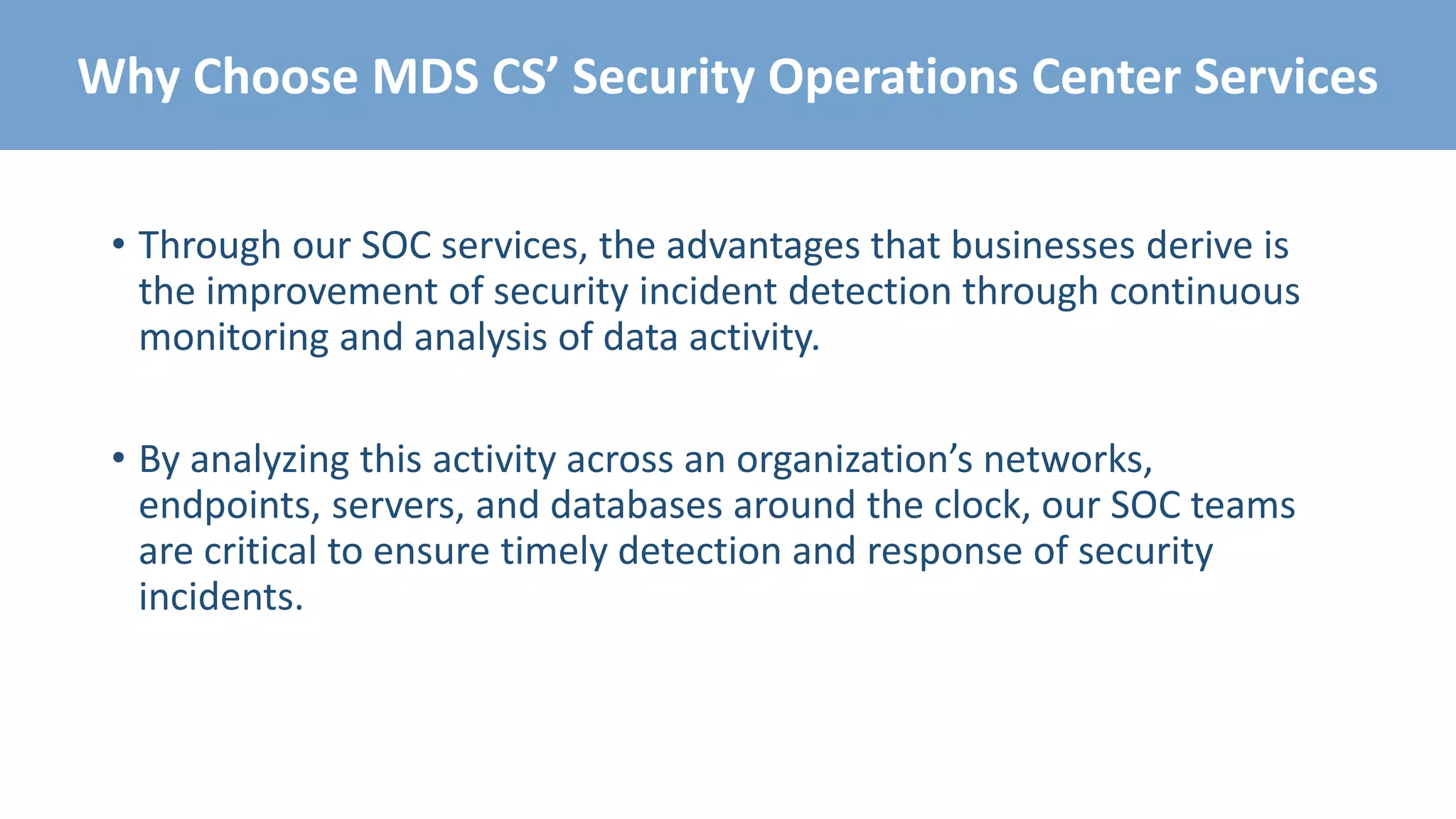 Security Operations Center | PPTX