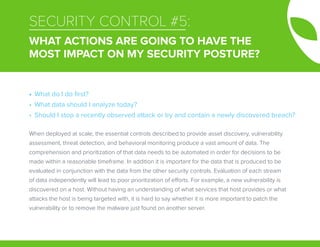 Security operations center 5 security controls | PDF