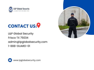 Security Patrol Services In Dallas-Professional Security Services | PDF